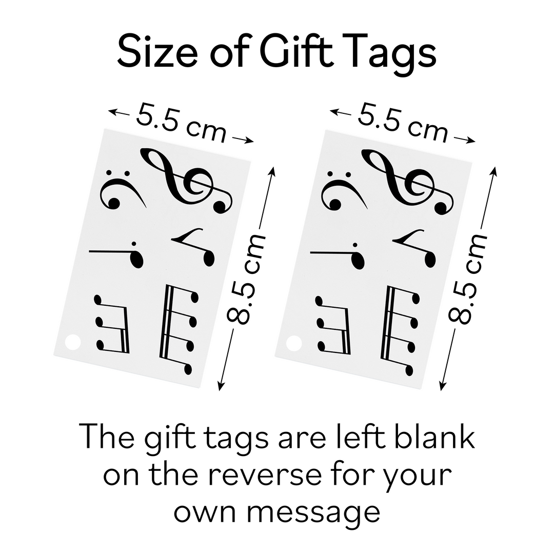 Music Notes Happy Birthday Gift Wrap And Tags Iconic – Hunts England