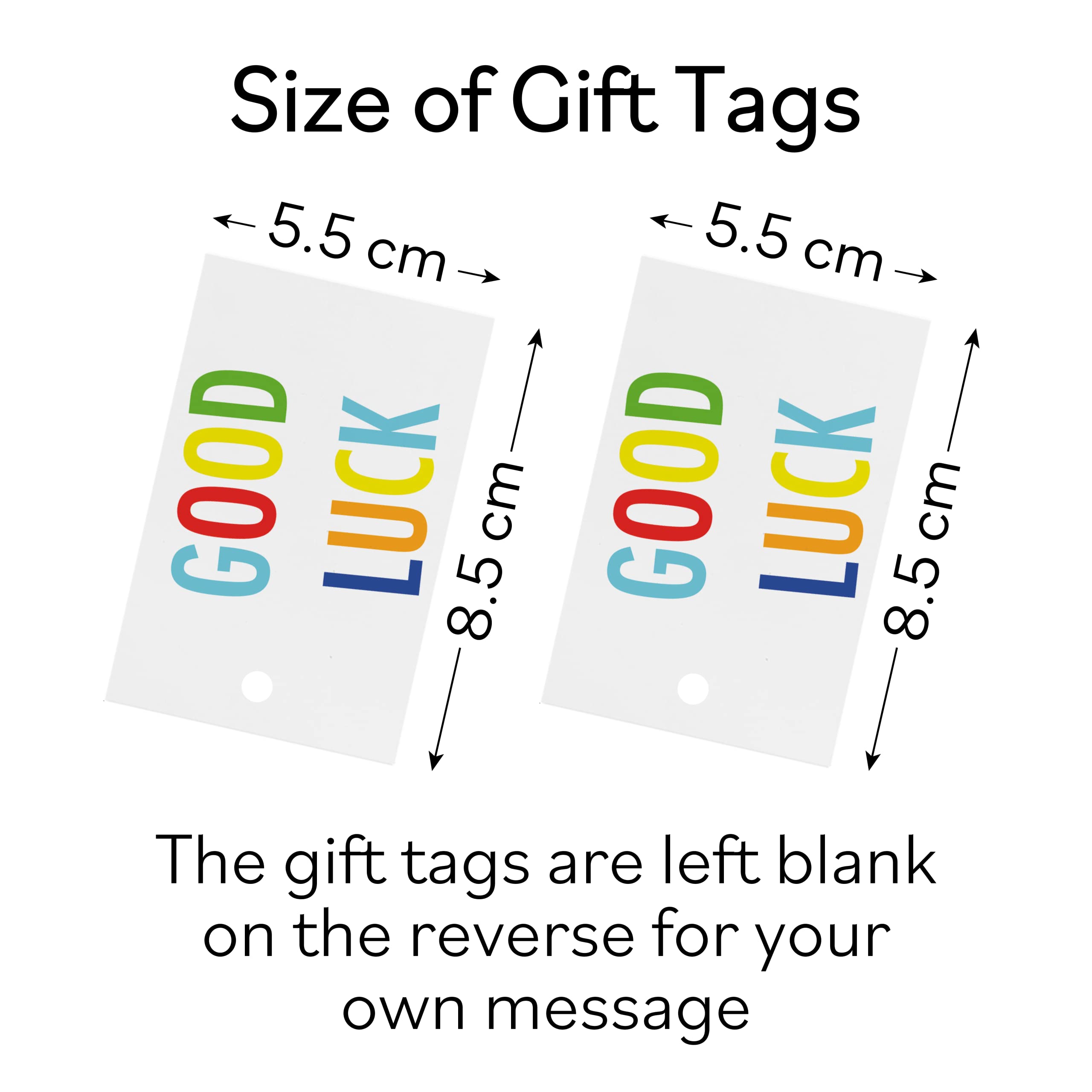 Good Luck Gift Wrap And Tags Colourful – Hunts England