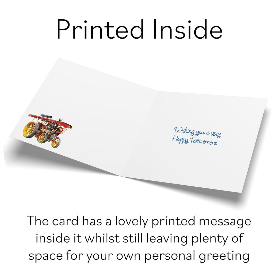 Husband Traction Engine Retirement Card Steam Tractor Milo's Gallery ...